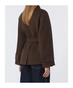 Max Mara Louise Double Breasted Short Belted Jacket