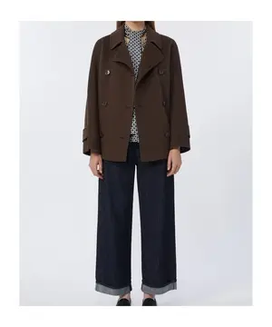 Max Mara Louise Double Breasted Short Belted Jacket
