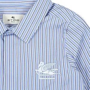 Etro Logo-embroidered Cotton Shirt