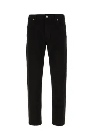 Zegna Logo Patch Casual Pants - Black