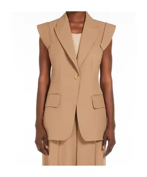 Max Mara Bergamo Single-breasted Vest