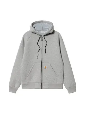 Carhartt Work In Progress Car-lux Zipped Hoodie - Gray