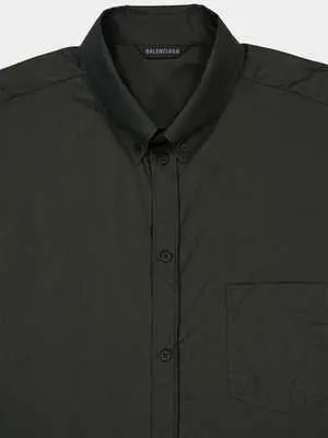 Balenciaga Collared Long-sleeve Shirt - Green