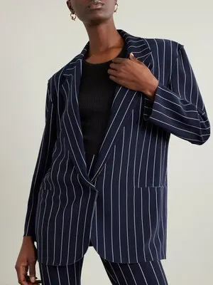 Norma Kamali Striped Blazer