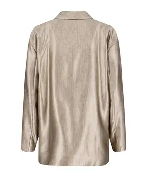 Giorgio Armani Double-breasted Suit Jacket With Shawl Lapel - Light Beige