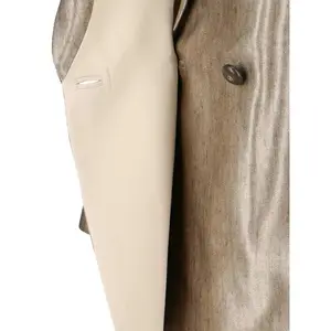 Giorgio Armani Double-breasted Suit Jacket With Shawl Lapel - Light Beige