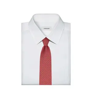 FERRAGAMO Gancini Print Neck Tie