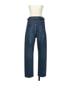 Sacai Belted Straight Jeans - Blue