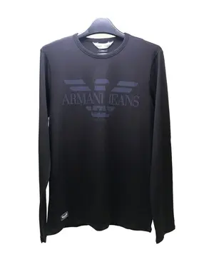 Emporio Armani Logo Round Collar Long-sleeved T-shirt