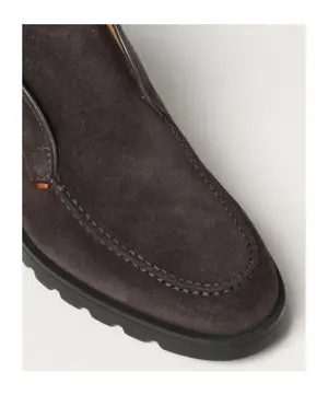 Santoni Almond Toe Slip-on Loafers
