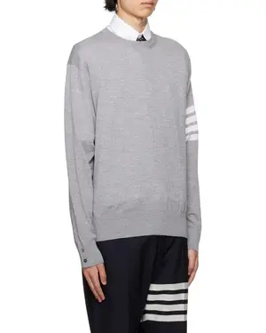 Thom Browne Four-bar Striped Pullover
