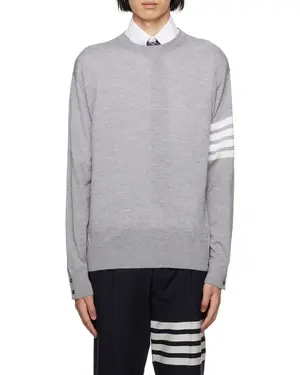 Thom Browne Four-bar Striped Pullover