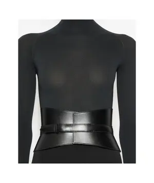 Alaïa Neo Bustier Corset Belt - Black
