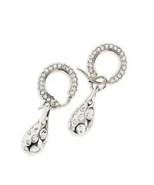 Marni Zoo Poodle Crystal-embellished Hoop Earrings