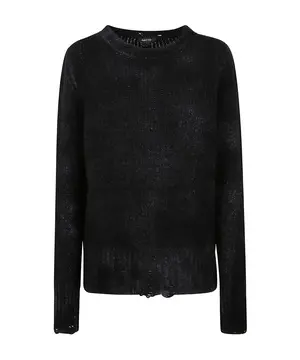 Avant Toi Crew Neck Sweater - Black