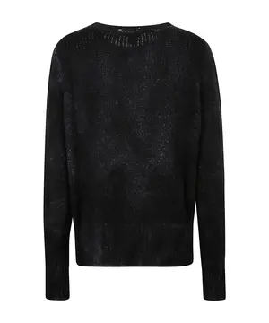 Avant Toi Crew Neck Sweater - Black
