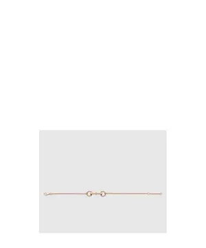 Gucci Horsebit Diamond 18k Chain Bracelet