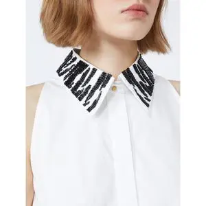 Max Mara Ubicato Belted Sleeveless Dress - White