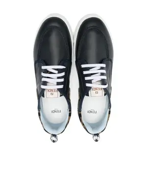 Fendi Leather Sneakers - Black