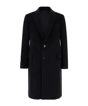 LARDINI Virgin Wool Coat - Black