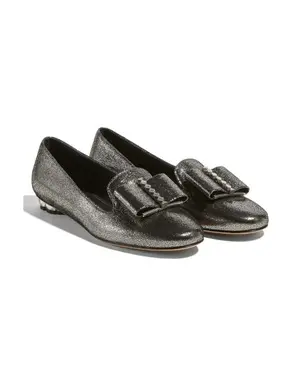 FERRAGAMO Geometric Heel Loafers