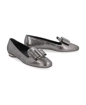 FERRAGAMO Geometric Heel Loafers
