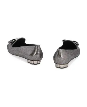 FERRAGAMO Geometric Heel Loafers