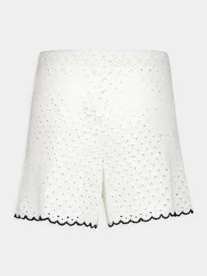 Zimmermann Halliday Crochet Shorts - White