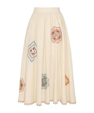 Zimmermann Ottie Flared Midi Skirt