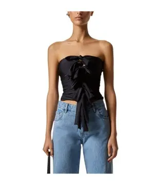 Coperni Strapless Front Tie Blouse