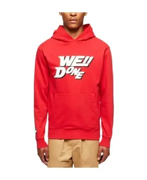 We11Done Logo Print Cotton Hoodie
