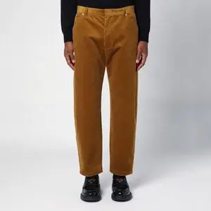 Prada Triangle Logo Tapered-leg Corduroy Trousers