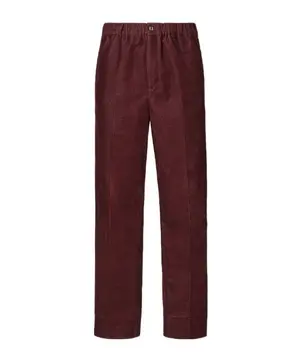Fendi Straight-leg Corduroy Trousers - Wine Red