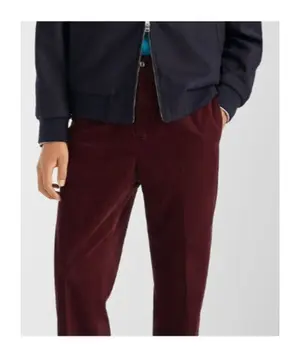 Fendi Straight-leg Corduroy Trousers - Wine Red