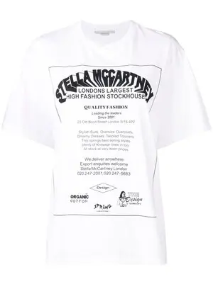 Stella McCartney Printed Short Sleeve T-shirt - White