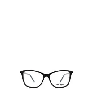 Saint Laurent Rectangular Full Rim Eyeglasses - Black