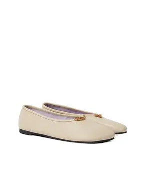 Stella McCartney Ryder Ballerina Flats With Chain Detailing