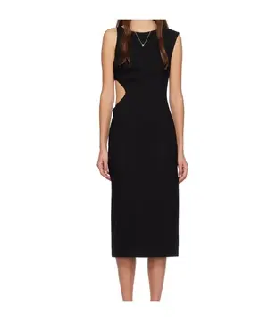 ST. AGNI Arc Cut-out Detailed Sleeveless Midi Dress