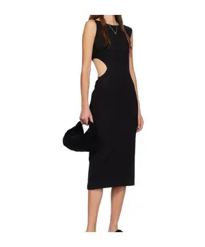 ST. AGNI Arc Cut-out Detailed Sleeveless Midi Dress