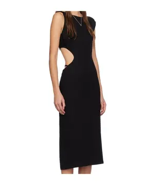 ST. AGNI Arc Cut-out Detailed Sleeveless Midi Dress