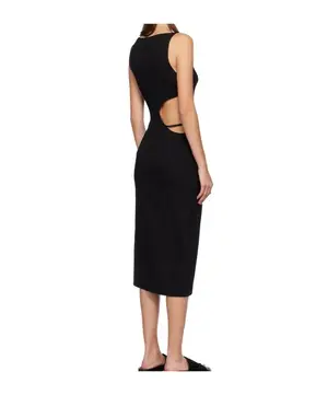 ST. AGNI Arc Cut-out Detailed Sleeveless Midi Dress