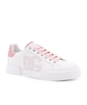 Dolce & Gabbana Perforated Logo Sneakers - White