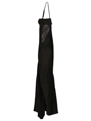 Rick Owens Sheer Panel Long Dress