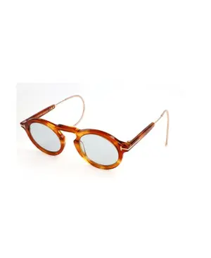 TOM FORD Oval Tortoiseshell Sunglasses