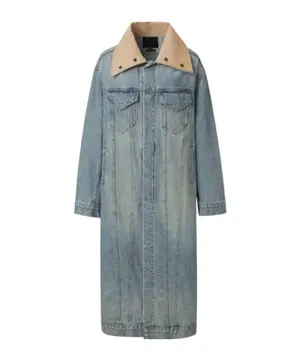 R13 Long Sleeved Denim Coat