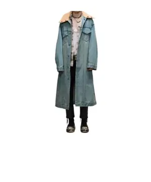 R13 Long Sleeved Denim Coat
