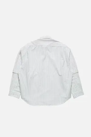 Acne Studios Double Sleeve Button-up Shirt - Gray/gray