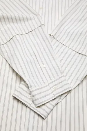Acne Studios Double Sleeve Button-up Shirt - Gray/gray