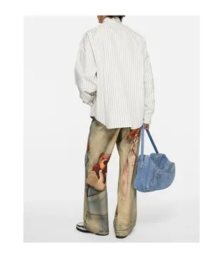 Acne Studios Double Sleeve Button-up Shirt - Gray/gray