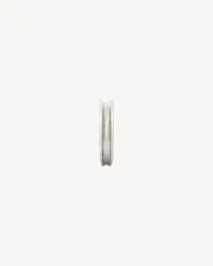 Saint Laurent Groove Cuff In Metal